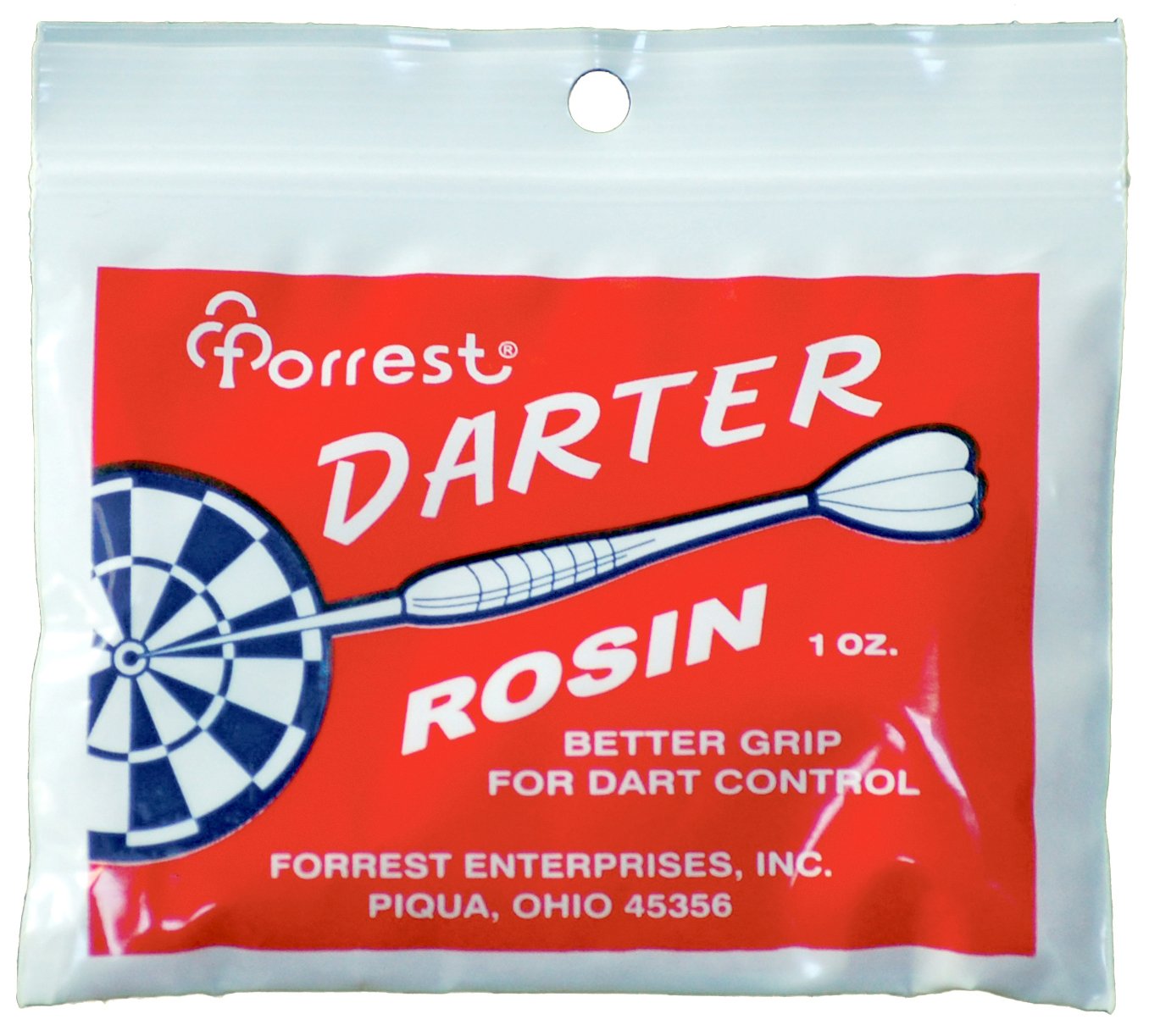 Forrest Darter Rosin Bag, 1 Ounce (Steel and Soft Tip Darts),White,37-0131