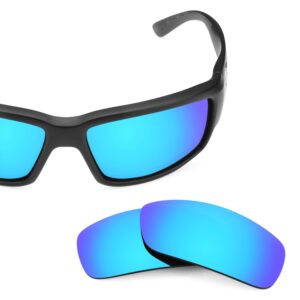 Revant Replacement Lenses for Costa Fantail sunglasses, UV Protection, Anti-Scratch and Impact Resistant, Polarized Ice Blue Mirrorshield