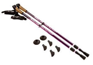 keenfit purple 2-piece fitness exercise agility walking poles