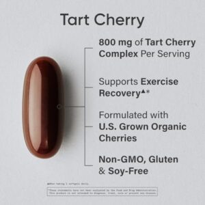 Sports Research Tart Cherry Concentrate - Made from Montmorency Tart Cherries - Non-GMO & Gluten Free (60 Liquid Softgels)