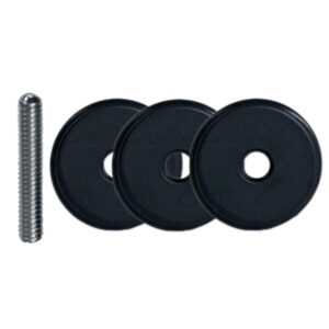 dead center archery products stainless 1 oz. weight set. 3 per pack (matte black)