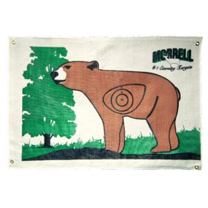 morrell nasp-ibo bear target face, white, large