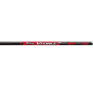 victory archery vforce sport shafts (pack of 12), 300, black