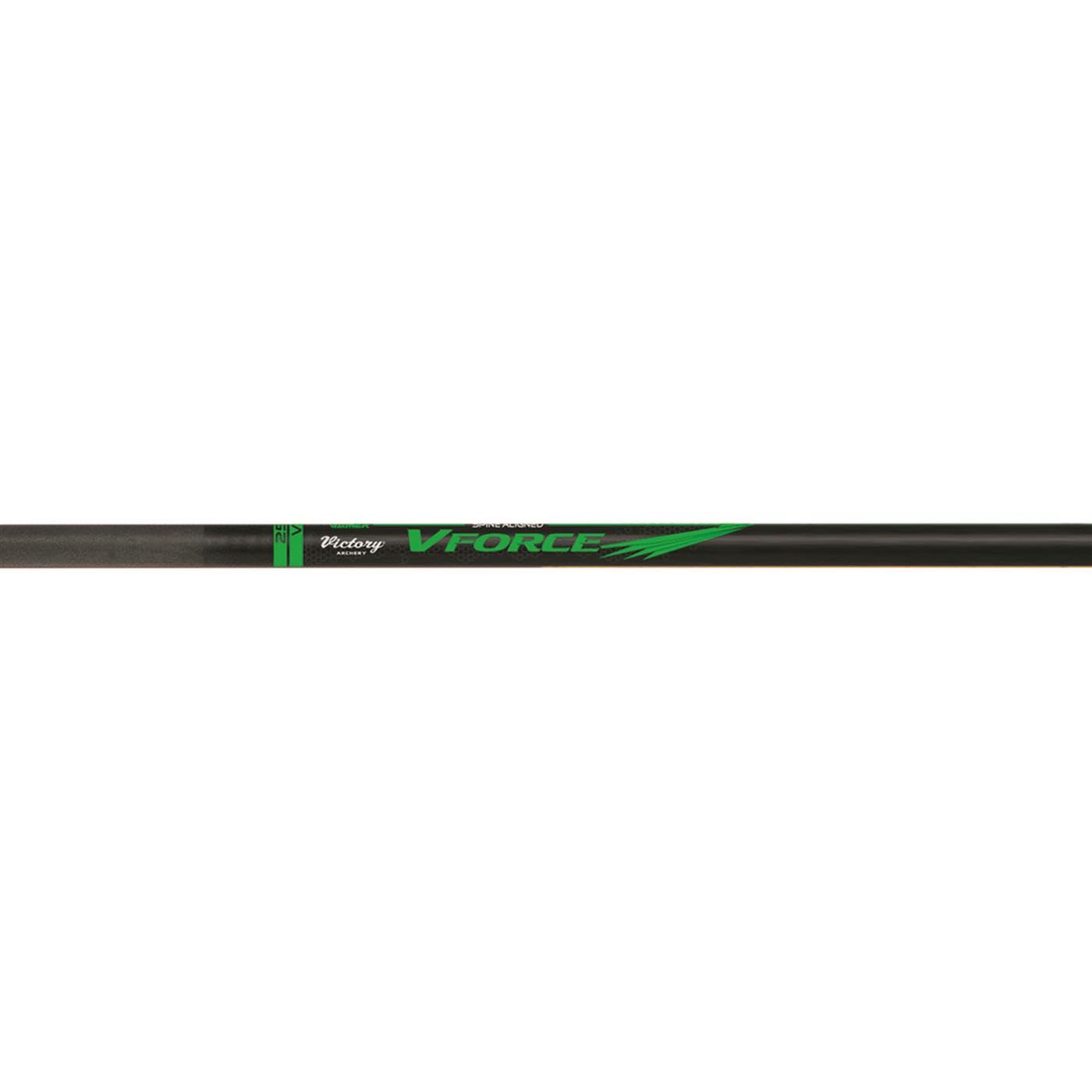 Victory Archery VForce Gamer Shafts (Pack of 12), Black, 400