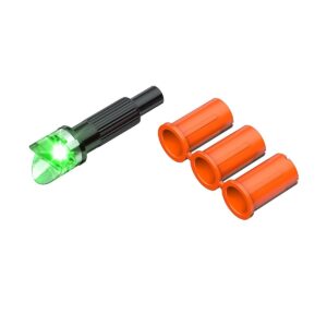 nock out lighted nock, crossbow, half moon, green (3 pack)