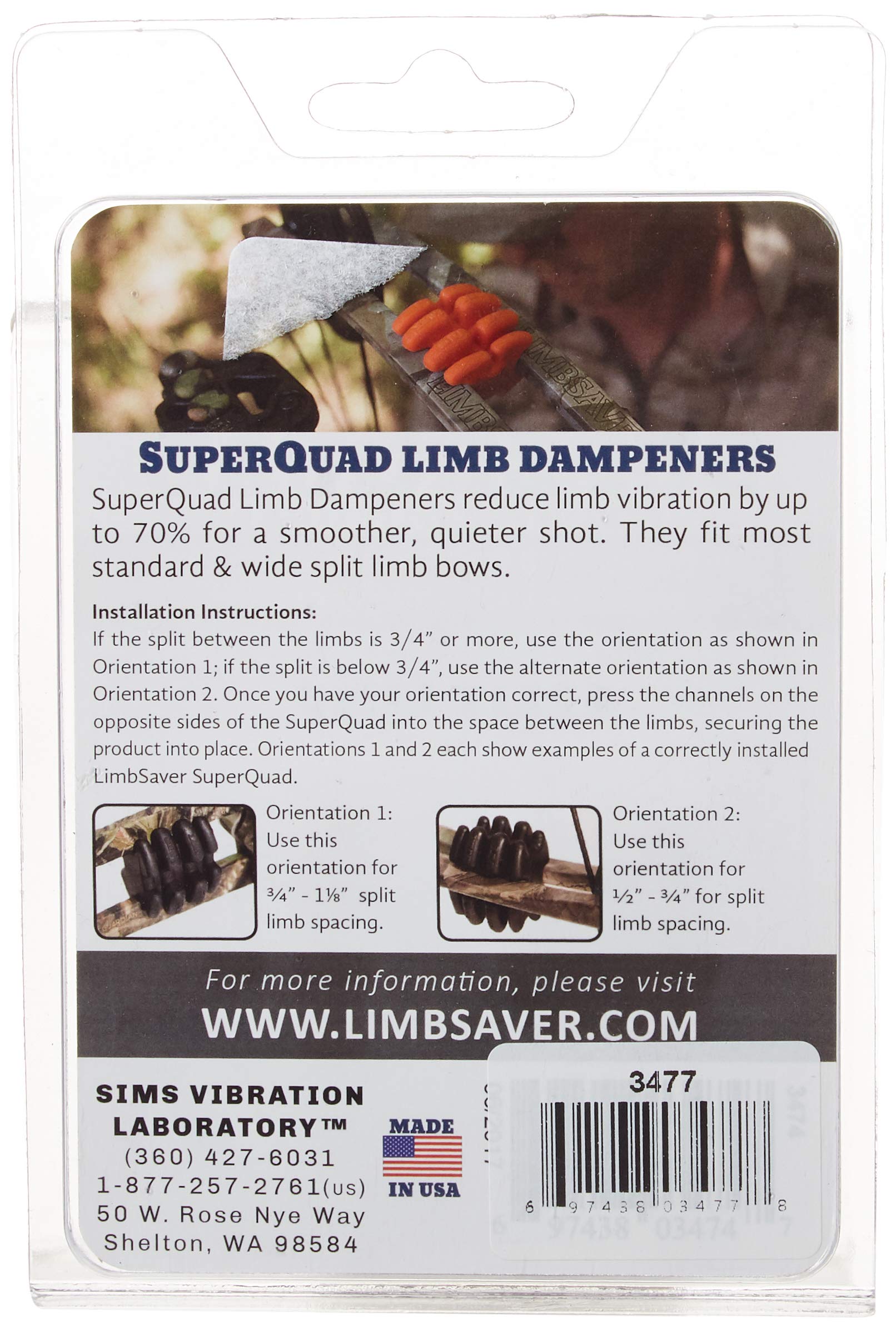 Sims Vibration Laboratory Limbsaver SuperQuad Limb Dampener, Purple