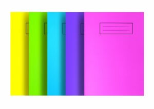 silvine nba5bt a5 bright exercise notebook - assorted colours (pack of 20)