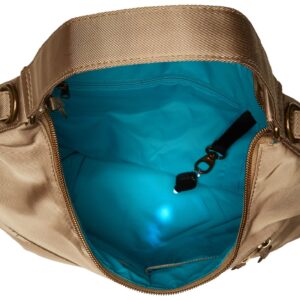 Travelon Convertible Hobo with RFID Protection - Champagne