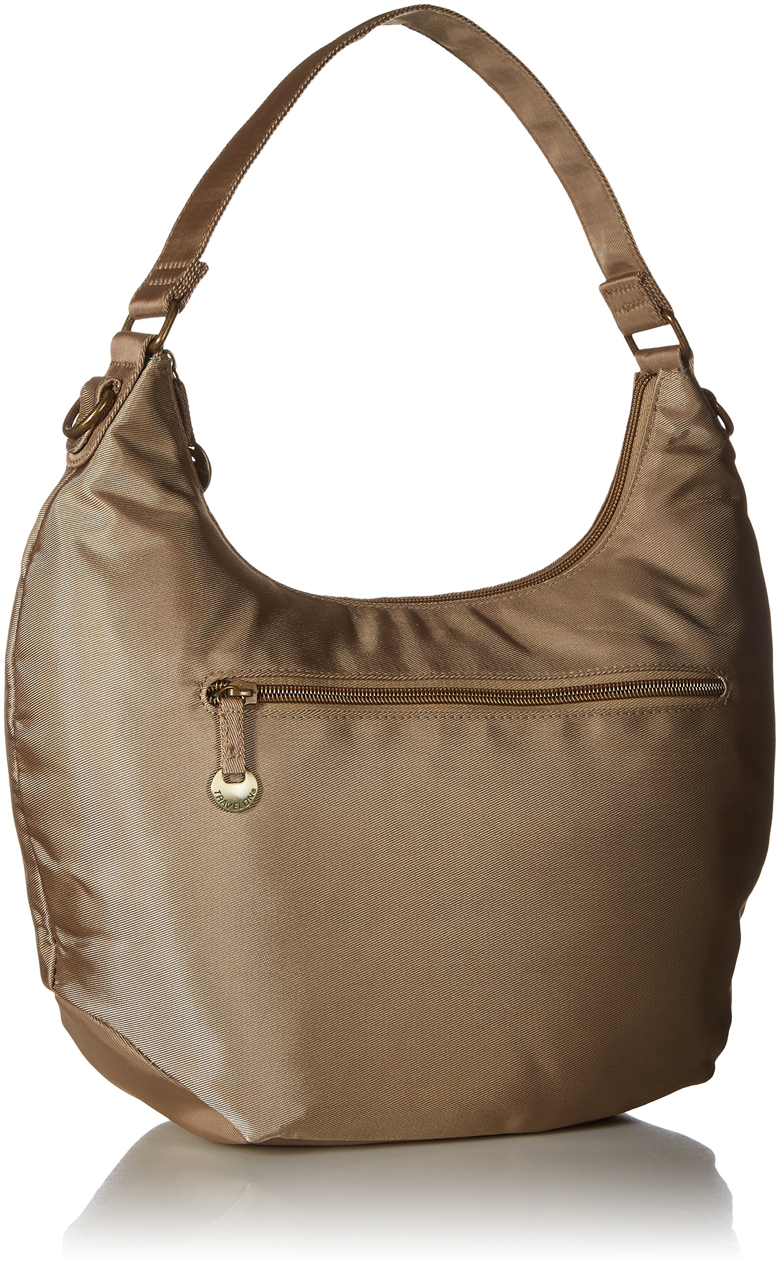 Travelon Convertible Hobo with RFID Protection - Champagne