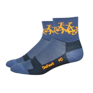 defeet aireator 3" townee socks, grey, large