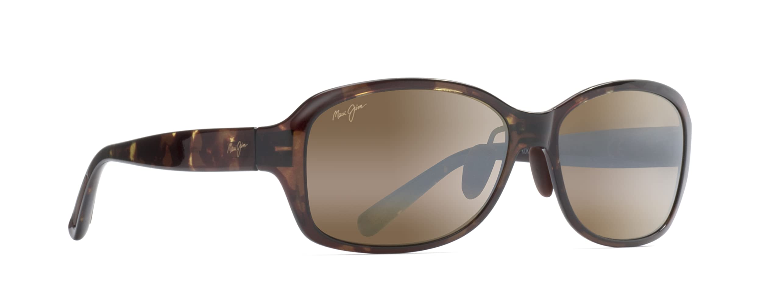 Maui Jim Women's Koki Beach Polarized Fashion Sunglasses, Olive Tortoise/Hcl Bronze, Medium