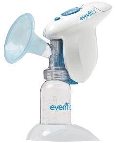 evenflo company simplygo single breast pump, 5 oz bottle