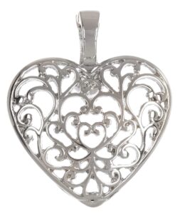 wearable art by roman heart pendant one size