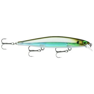 rapala shadow rap 11 moss back shiner lure, multi, one size (sdr11mbs)