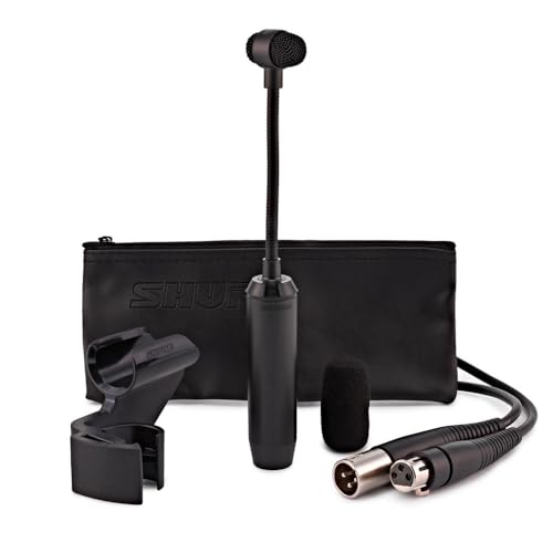 Shure PGA98D Condenser Microphone - with Cardioid Pick-up Pattern,Condenser Gooseneck Drum Microphone with AP98DM Drum Mount (PGA98D-XLR)