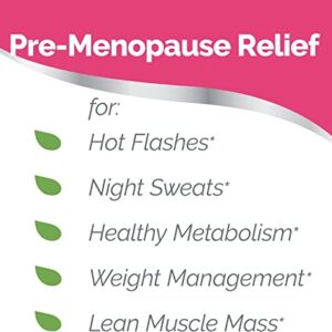 Estroven Pre-Menopause Relief, 30 Ct., Clinically Proven Ingredients, Provides Menopause Relief plus Night Sweats & Hot Flash Relief, Drug-Free or Estrogen Free