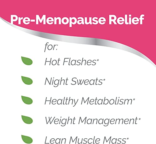 Estroven Pre-Menopause Relief, 30 Ct., Clinically Proven Ingredients, Provides Menopause Relief plus Night Sweats & Hot Flash Relief, Drug-Free or Estrogen Free