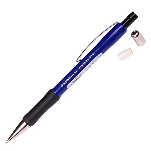 STAEDTLER 779 graphite 0.5 mm automatic mechanical pencil-Red,Blue,Black-(Pack of 3)