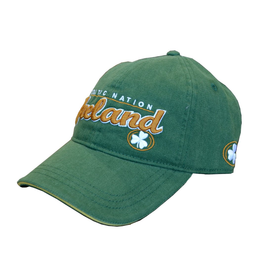 Lansdowne Men's Irish Pride Baseball Cap, Embroidered Irish Rugby Cap For Men, Green