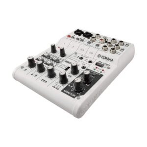 yamaha ag06 6-channel mixer / 2 microphone , white