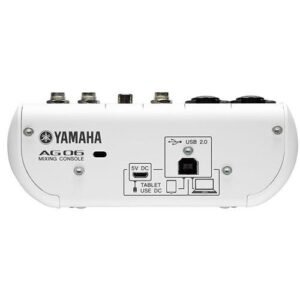 Yamaha AG06 6-Channel Mixer / 2 Microphone , White