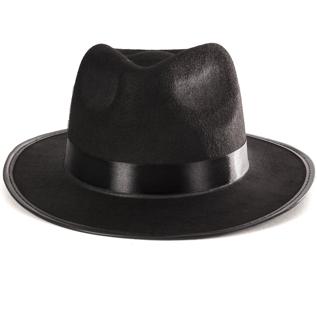 Funny Party Hats Black Fedora Gangster Hat Costume Accessory - Pack of 3