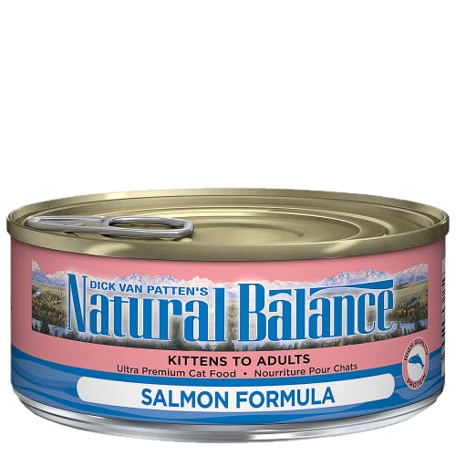 Natural Balance Ultra Premium Wet Cat Food 24 Cans, Protein Options Include Chicken, Salmon or Ocean Fish