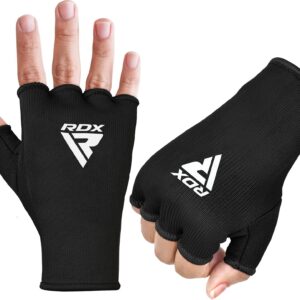 RDX Boxing Hand Wraps Inner Gloves Men Women, Half Finger Elasticated Bandages, Under Mitts Fist Protection, Muay Thai, Kickboxing, MMA, Martial Arts Speed Bag Punching Training