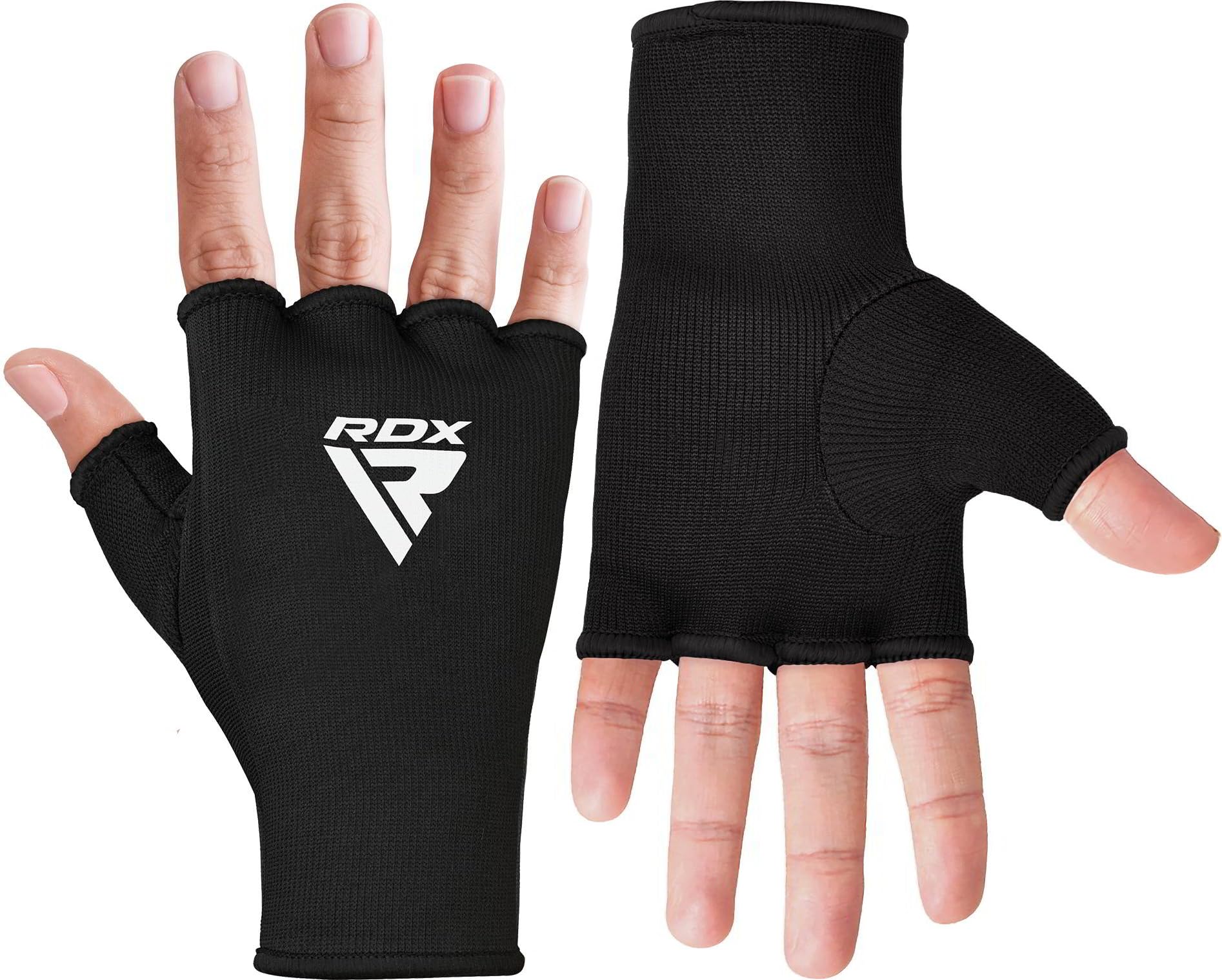 RDX Boxing Hand Wraps Inner Gloves Men Women, Half Finger Elasticated Bandages, Under Mitts Fist Protection, Muay Thai, Kickboxing, MMA, Martial Arts Speed Bag Punching Training