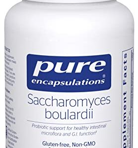 Pure Encapsulations Saccharomyces Boulardii | Natural Probiotic to Balance Intestinal Flora | 60 Capsules