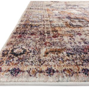 Loloi Anastasia Rug Slate & Multi 5'-3" x 7'-8" Area Rug– Ornate & Traditional Designed Area Rugs for Living Room, Bedroom, Entryway & Hallway, No Shed High Traffic Area Home Decor Rug