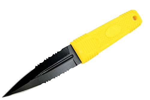 7.75" Zomb-War Yellow Boot Hunting Knife with Sheath