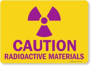 smartsign-s-2949-eu-14 “caution - radioactive materials” label | 10" x 14" laminated vinyl