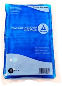 dynarex 4506 reusable hot/cold gel pack, 6" x 9", pack of 24