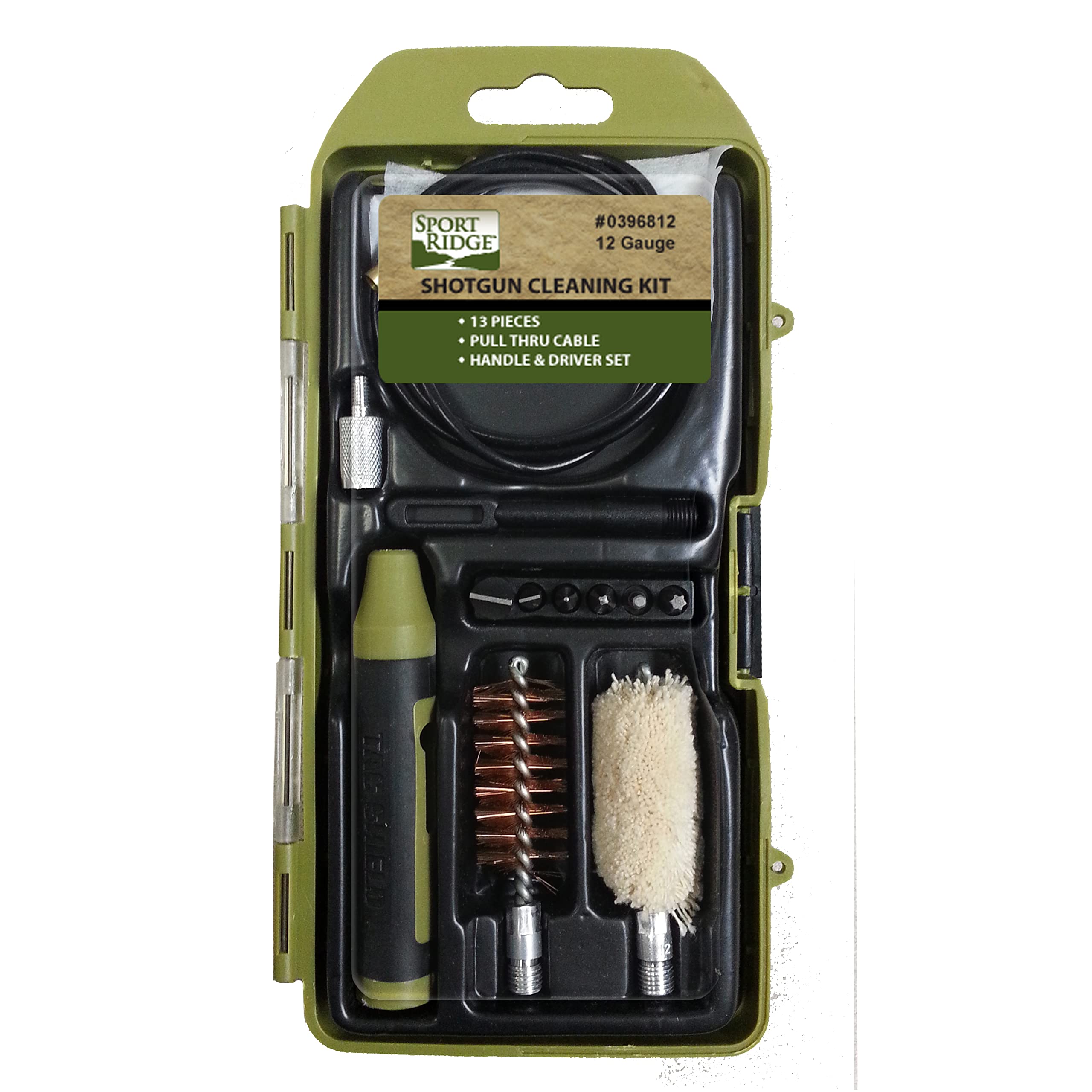 Tac Shield Sport Ridge 12 Gauge Shotgun Cleaning Kit, 13-Piece (0396812)