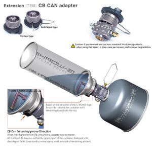 G-WORKS Gas saver plus/Lindal Valve Canister Shifter/Refill Adapter/Air Vent Function