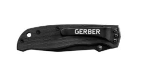 gerber gear air ranger pocket knife - 3.26" plain edge folding knife - edc gear and equipment - black