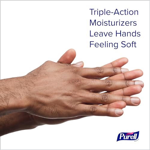 PURELL Advanced Hand Sanitizer Soothing Gel, Fresh Scent, 8 fl oz Pump Bottle (Pack of 4), 9674-06-ECDECO