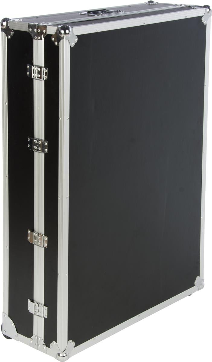 Displays2go Shipping and Storage Case with Wheels, Handles, EVA Foam Padded, Metal Edges (45 x 12.5 x 32.5)