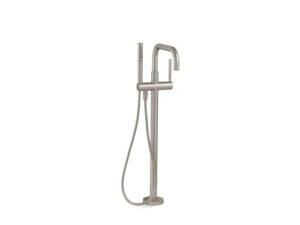 kohler k-t97328-4-bn purist floor-mount bath filler with handshower, brushed nickel,37.00 x 7.93 x 12.06 inches