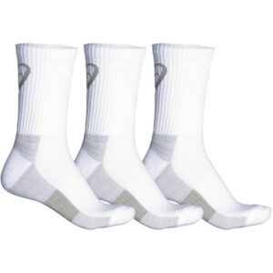 asics training crew (3 pack), white, medium