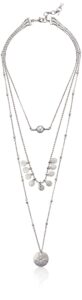 lucky brand lucky layered faux-pearl necklace