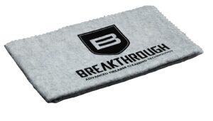 breakthrough clean polishing cloth - 12" x 14" - cotton cloth with silicone for knives, hand tools, and fishing equipment - gun cleaning supplies