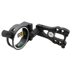 southland archery supply sas 5-pin .029 fiber optics bow sight with led sight light (black)