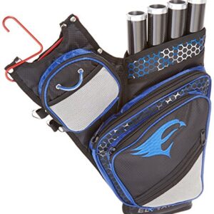 Elevation Adrenalin 4-Tube Hip Quiver, Black/Blue, Right Hand