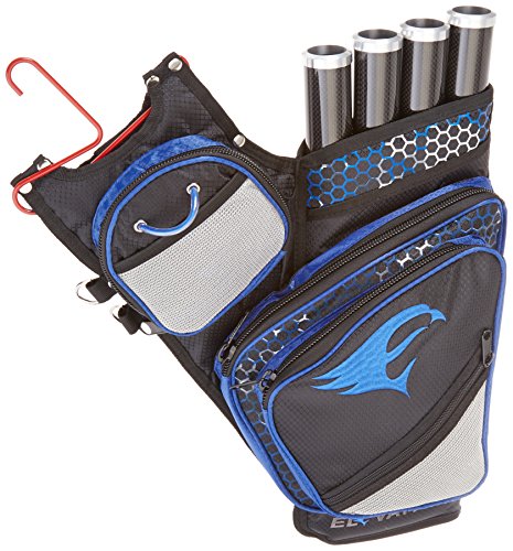 Elevation Adrenalin 4-Tube Hip Quiver, Black/Blue, Right Hand