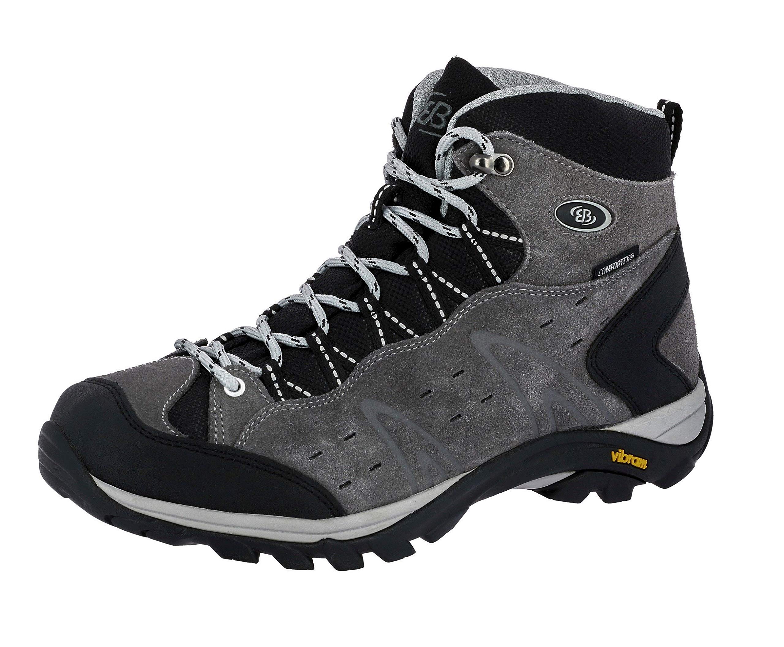 Brütting Unisex Mount Bona High Rise Hiking Boots, Grey Grau, 5.5 Wide US Women