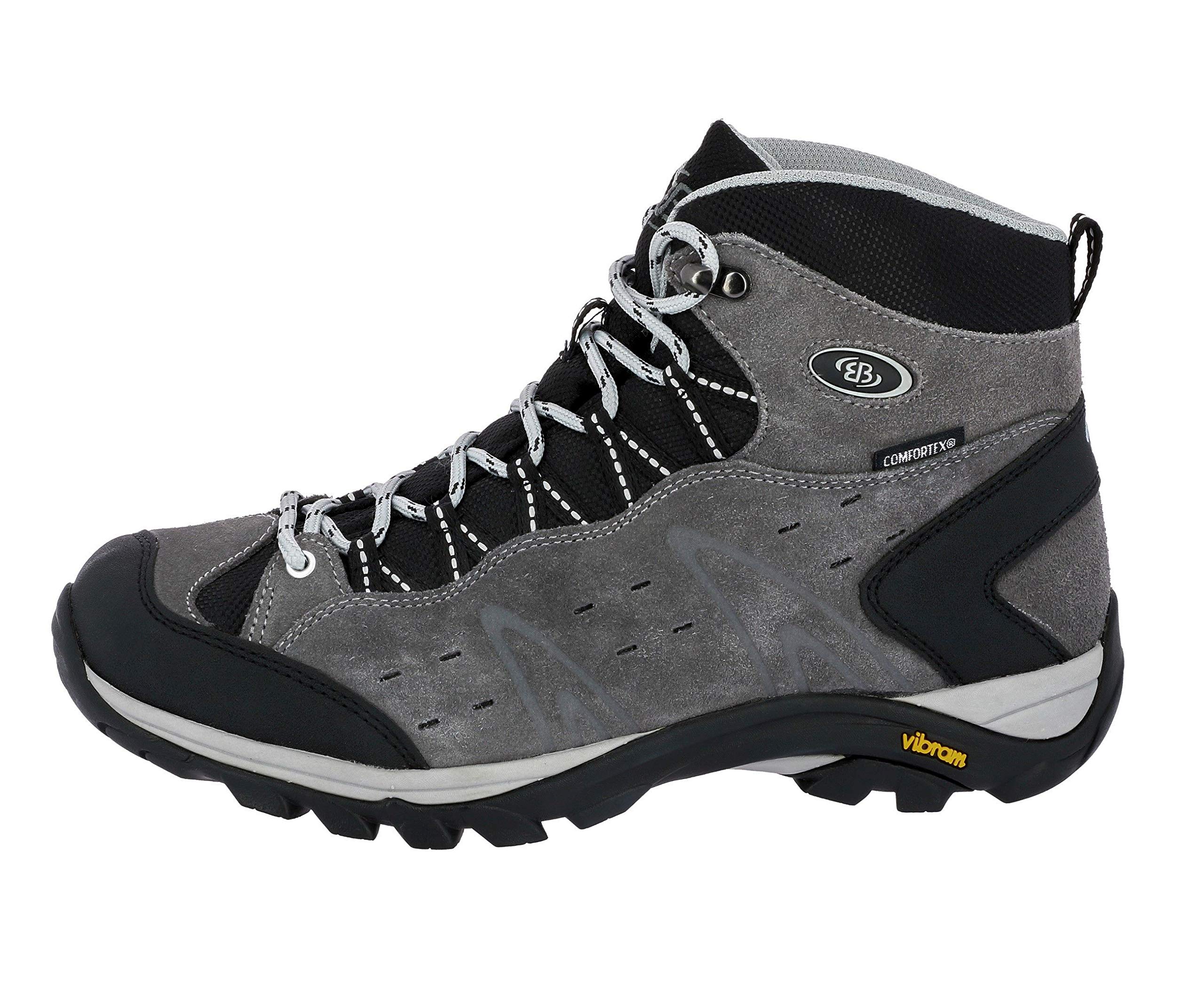 Brütting Unisex Mount Bona High Rise Hiking Boots, Grey Grau, 5.5 Wide US Women