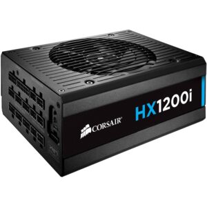 corsair hxi series, hx1200i, 1200 watt, 80+ platinum certified, fully modular - digital power supply