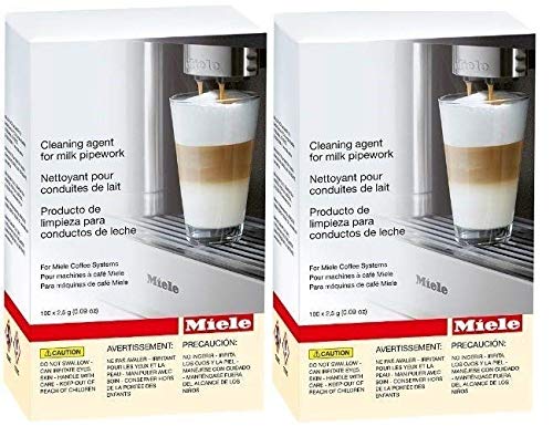 Miele 10182210 Milk Cleaning Agent for Whole Bean Coffee Systems - Pack of 2